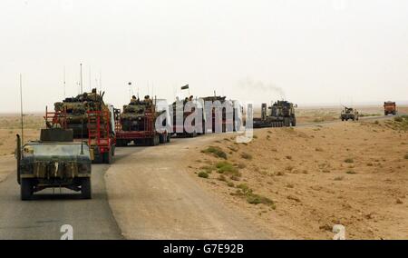 Iraq Camp Dogwood Convoy Stock Photo - Alamy