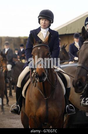The Princess Royal. The Princess Royal hunting with the Duke of ...