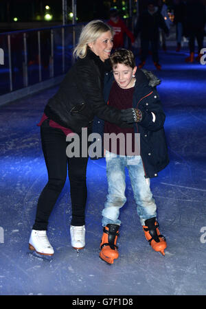 Suzanne Shaw at the launch of Eyeskate at the London Eye, South Bank ...