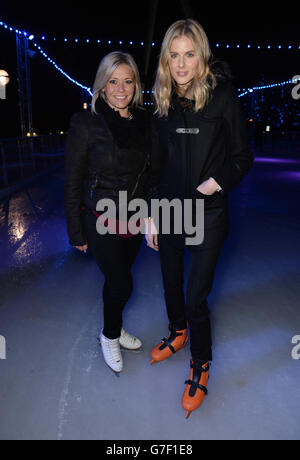 Suzanne Shaw at the launch of the open air Eyeskate rink at the London ...