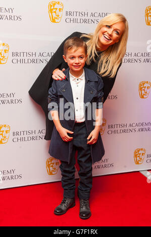 Emma Bunton and son Beau, arrive for the wedding of Spice Girl Melanie ...