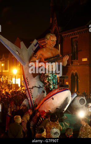 President Vladimir Putin effigy at Lewes Bonfire Night parade, 5th ...