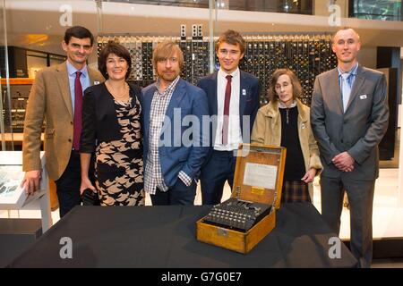 Members of Alan Turing's family (from left to right) great niece Rachel ...