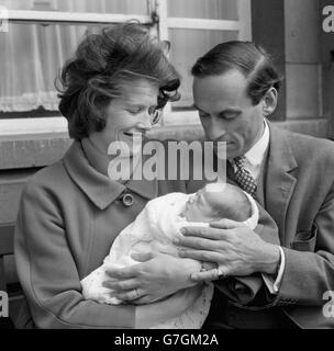Rupert Thorpe, son of Jeremy Thorpe, and his wife attending the funeral ...