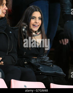 Jack Rodwell's girlfriend Alana Licata (right) in the stands Stock ...