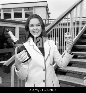 French singer Anne-Marie David, winner of the 1973 Eurovision Song ...