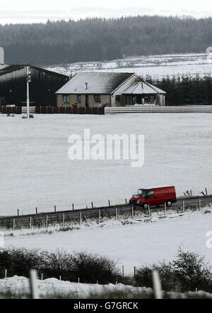 General view near Eastfield in Scotland, as the cold weather continues ...