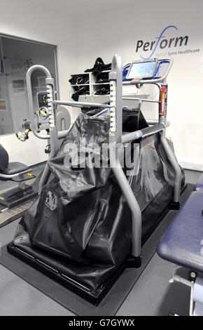 A general view of a zero gravity running machine at St. George's Park ...