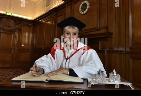 Angela Rippon receives honorary degree. Broadcaster Angela Rippon is ...