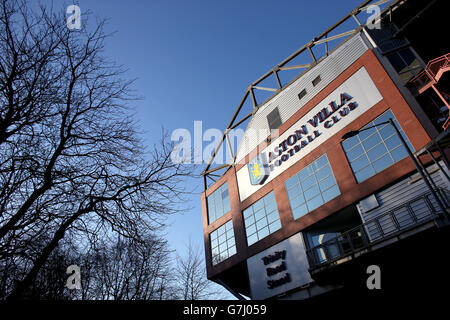 The Trinity Road stand of Villa Park in Birmingham the home of English ...