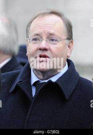 Lord Rennard after the funeral of Jeremy Thorpe, former leader of the ...