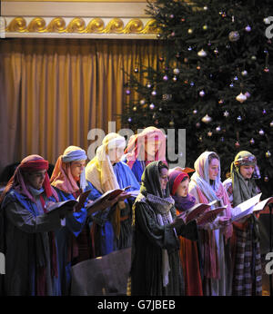 Wintershall Nativity BBC. Actors performing scenes from The Wintershall ...