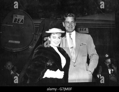 Swedish actress Anita Ekberg and her husband, American actor Rik Van ...