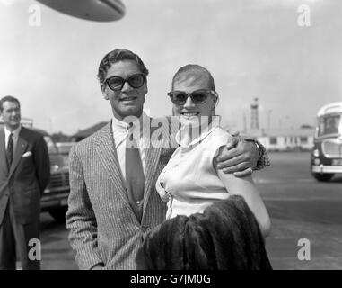 Swedish actress Anita Ekberg and her husband, American actor Rik Van ...