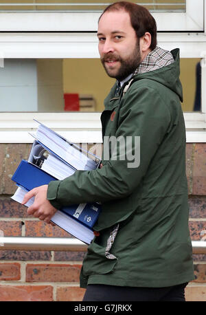 Ukip councillor Matthew Smith arrives at Norwich Crown Court in Norwich ...
