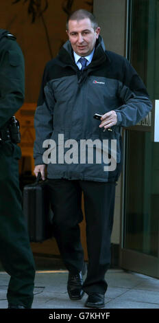 Forensic scientist Jonathan Greer leaves Laganside Court in Belfast ...