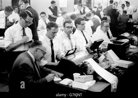 A section of the Press Association Editorial Floor Stock Photo - Alamy