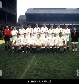 England team group (back l-r) D. C. J. McMahon (referee), Don ...