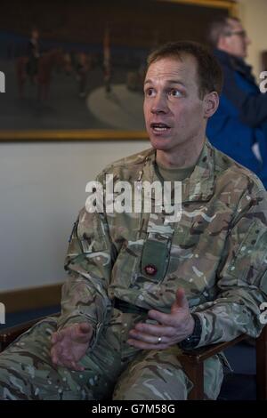 Major Nick Colquhoun from The Royal Scots Borderers, 1st Battalion, who ...
