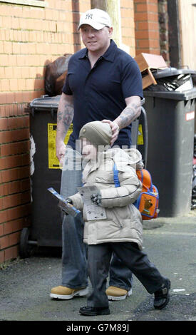 Gina Adair, wife of loyalist paramilitary boss Johnny Adair, outside ...