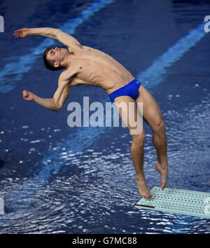 Jack Haslam, of City Of Sheffield Diving Club, takes part in the Mens ...