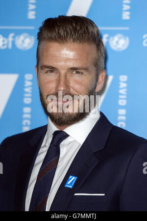 David Beckham announces the launch of humanitarian charity Unicef's 7 ...