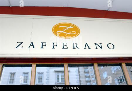 Zafferano Restaurant - Chelsea, central London Stock Photo - Alamy