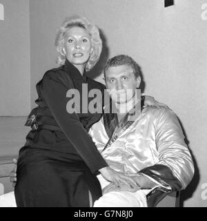 Boxer Joe Bugner and his wife Marlene at Heathrow Airport on their way ...
