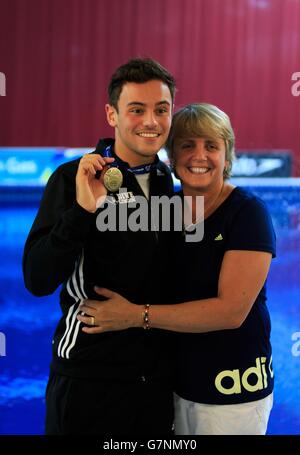Jane Figueiredo, coach to Tom Daley during the Tom Daley Diving Academy ...