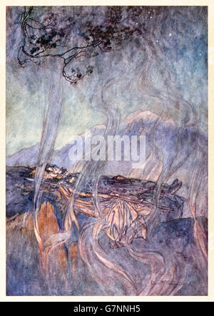 “Brunnhilde” from ‘The Rhinegold & the Valkyrie’ illustrated by Arthur ...