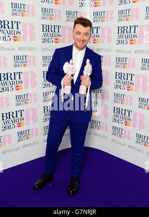 Brit Awards 2015 - Press Room - London Stock Photo - Alamy