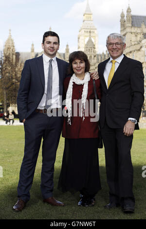 The family of Lance Corporal Joshua Leakey; his parents Mark (right ...