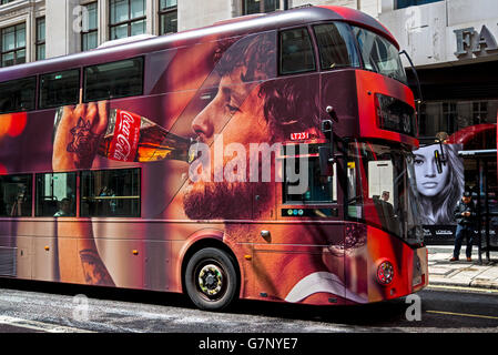 Coca Cola advertisement on bus in Bangkok , Thailand Stock Photo - Alamy