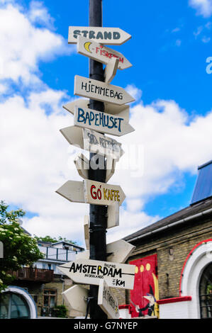 Road signs in Copenhagen, Denmark Stock Photo - Alamy