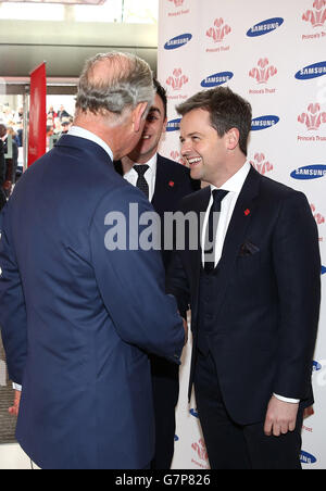 Anthony McPartlin (centre) and Declan Donnelly on stage with the winner ...
