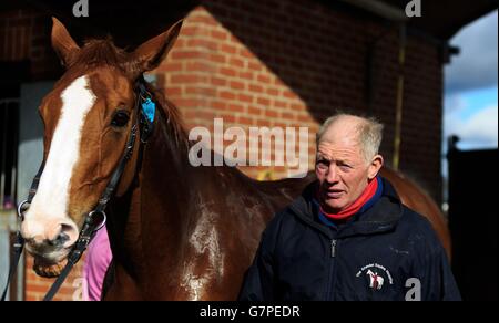 Horse Racing - Gary Moore Stable Visit - Cisswood Racing Stables Stock ...