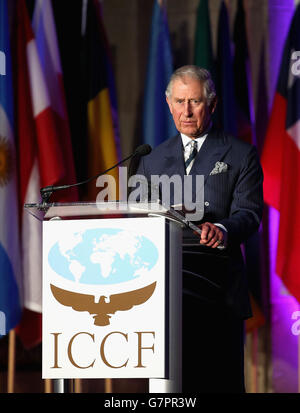 The Prince of Wales gives a speech at an Exceptional Leadership in ...