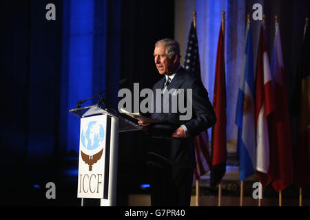 The Prince of Wales gives a speech at an Exceptional Leadership in ...