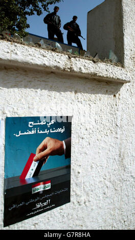 Polling station poster for elections Stock Photo - Alamy