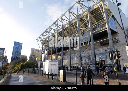 The Gallowgate Stand at St James Park, home of Newcastle United Stock ...