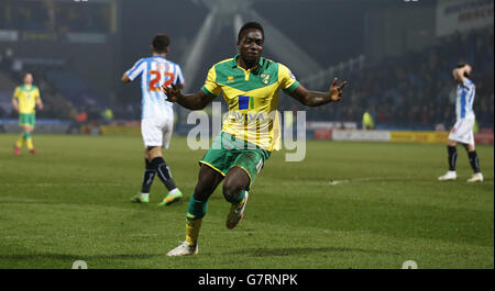 Norwich City's Jamar Loza celebrates scoring during the Sky Bet ...
