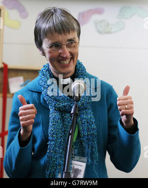 Reverend Canon Alison White and the Archbishop of York John Sentamu ...