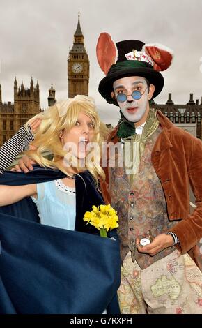 The White Rabbit from Alice in Wonderland at Winter Wonderland in ...