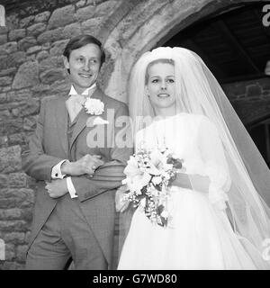 A bride in the sunshine at Wantage, Berkshire, was Miss CANDIDA ...