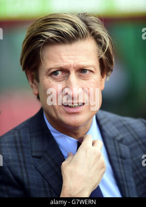 Steve Parish Chairman of Crystal Palace meets fans as he arrives at ...