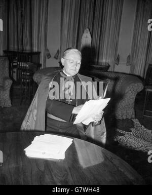 Dr. William Godfrey, 69 year old The Archbishop of Westminster, after ...