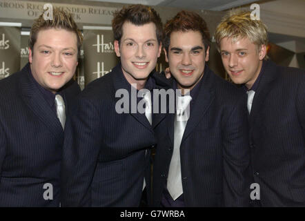 G4 - Debut album performance - Harrod's department store Stock Photo ...