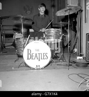 Music - The Beatles - 'Easy Beat' - BBC Radio, London Stock Photo - Alamy