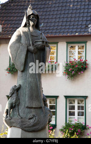 Statue of St. Walburga, Werl, a place of pilgrimage, Soest district ...