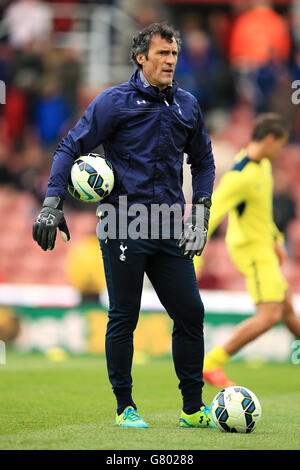 Toni Jimenez Tottenham goalkeeper coach during the premier league match ...
